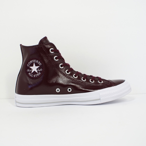 Converse | Shoes | Converse Chuck Taylor Patent Leather Sangria New ...